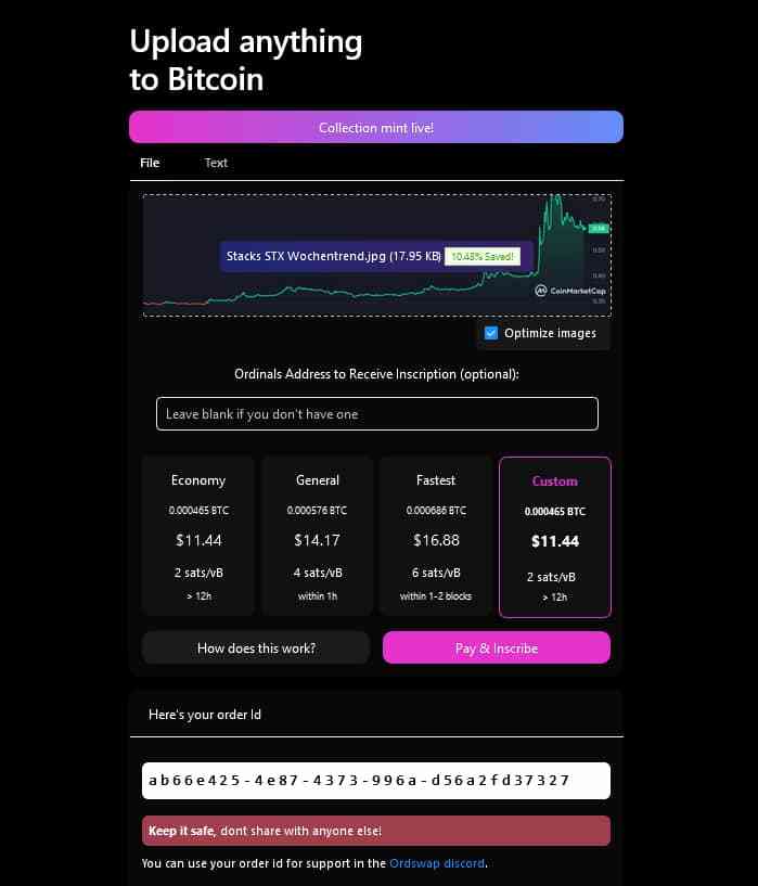 Bitcoin Ordinals erstellen: So gelingt die Inscription ohne Node Bitcoin Ordinals erstellen: So gelingt die Inscription ohne Node
